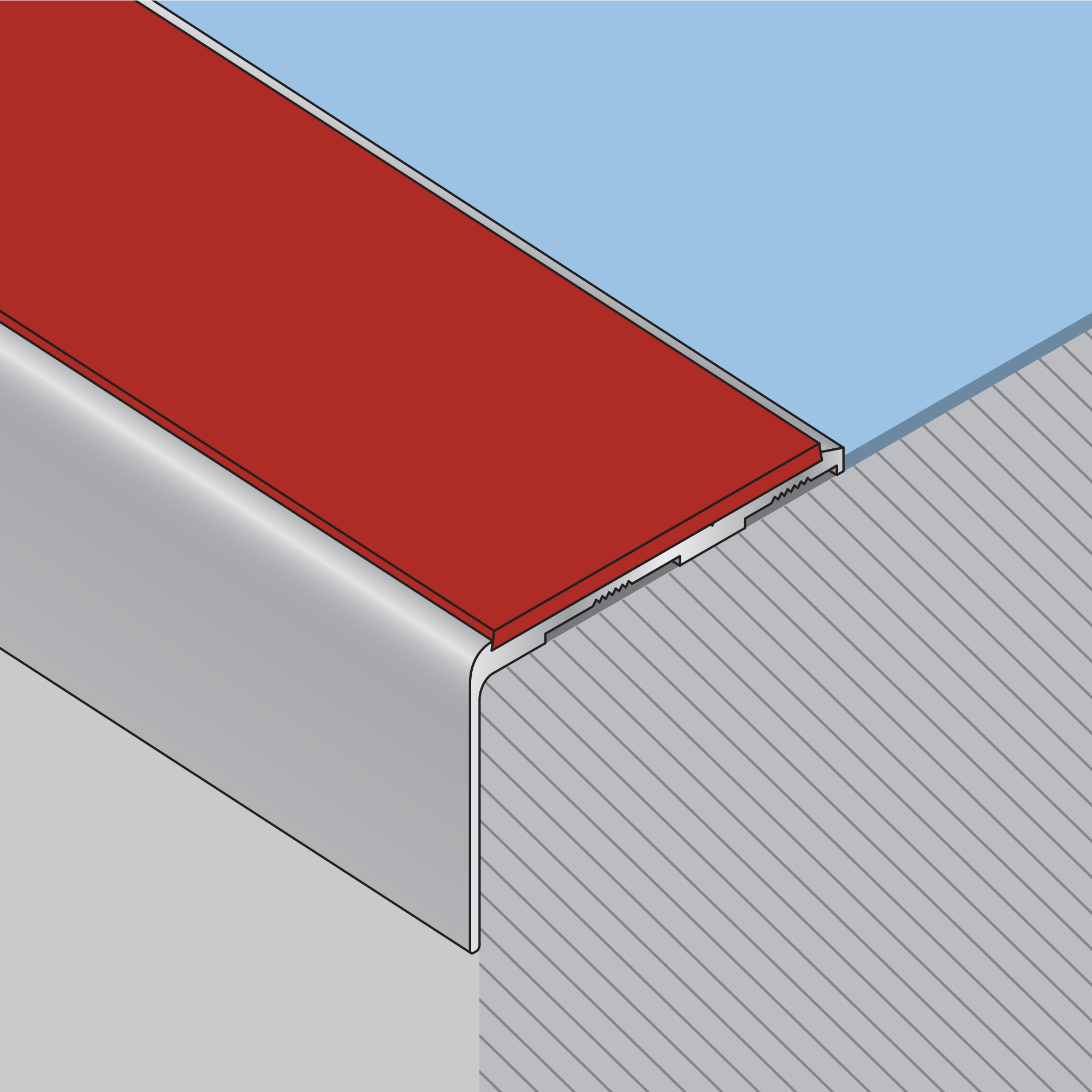 Resilient Floorcovering Stair Nosings - Quantum Flooring Accessories